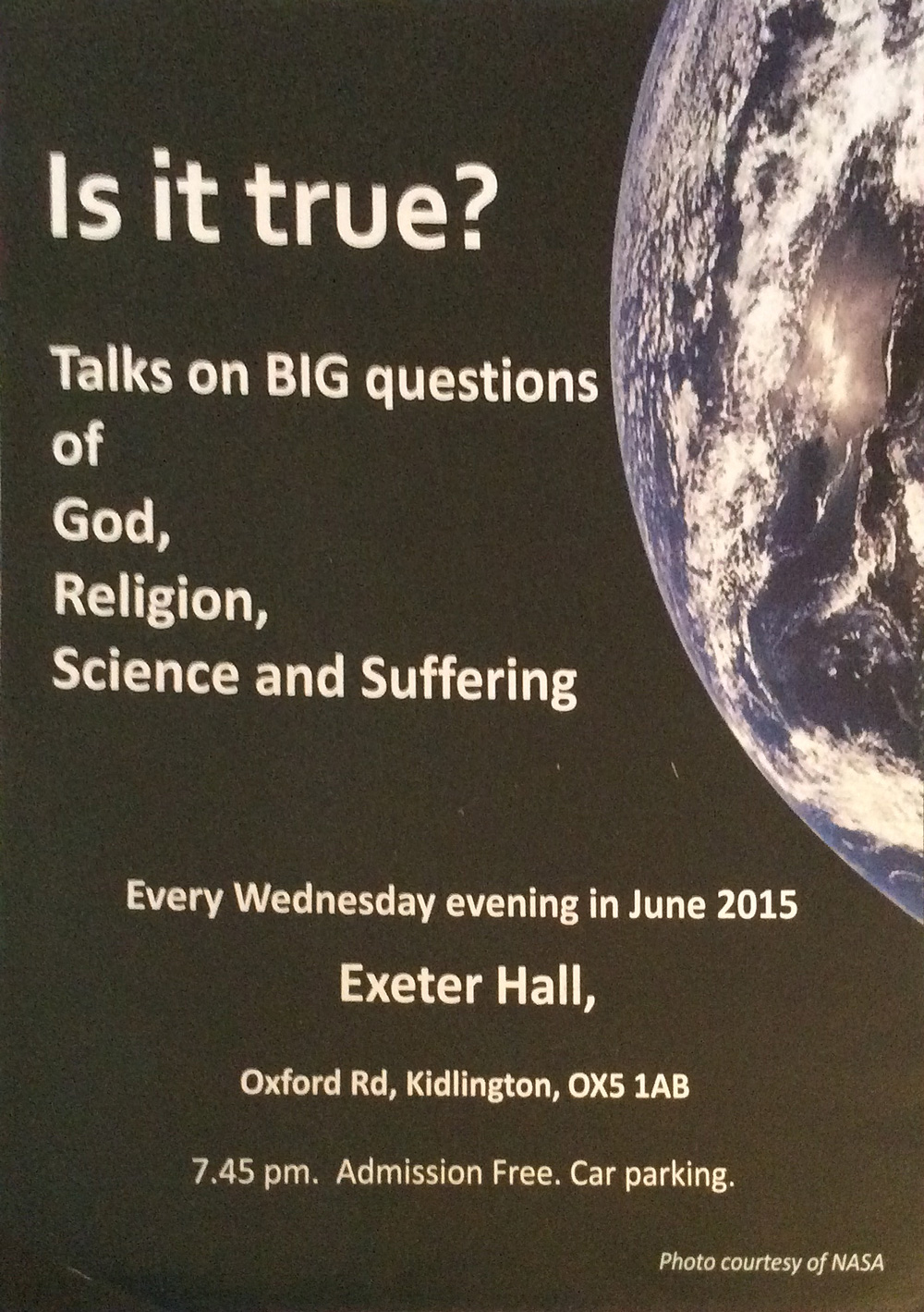 Is It True? Four Talks on God, Religion, Science, and Suffering | The ...